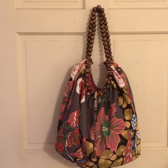 Amici | Bags | Amici Bag Floral With Beads | Poshmark